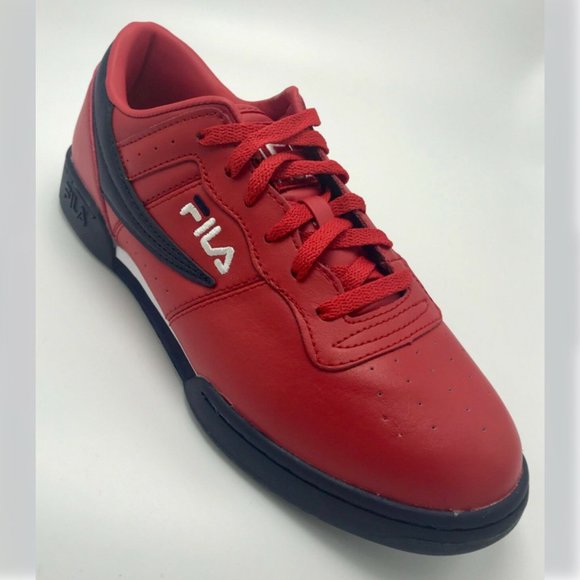 Fila | Shoes | Mens Fila Original Fitness Red Navy Sneakers | Poshmark